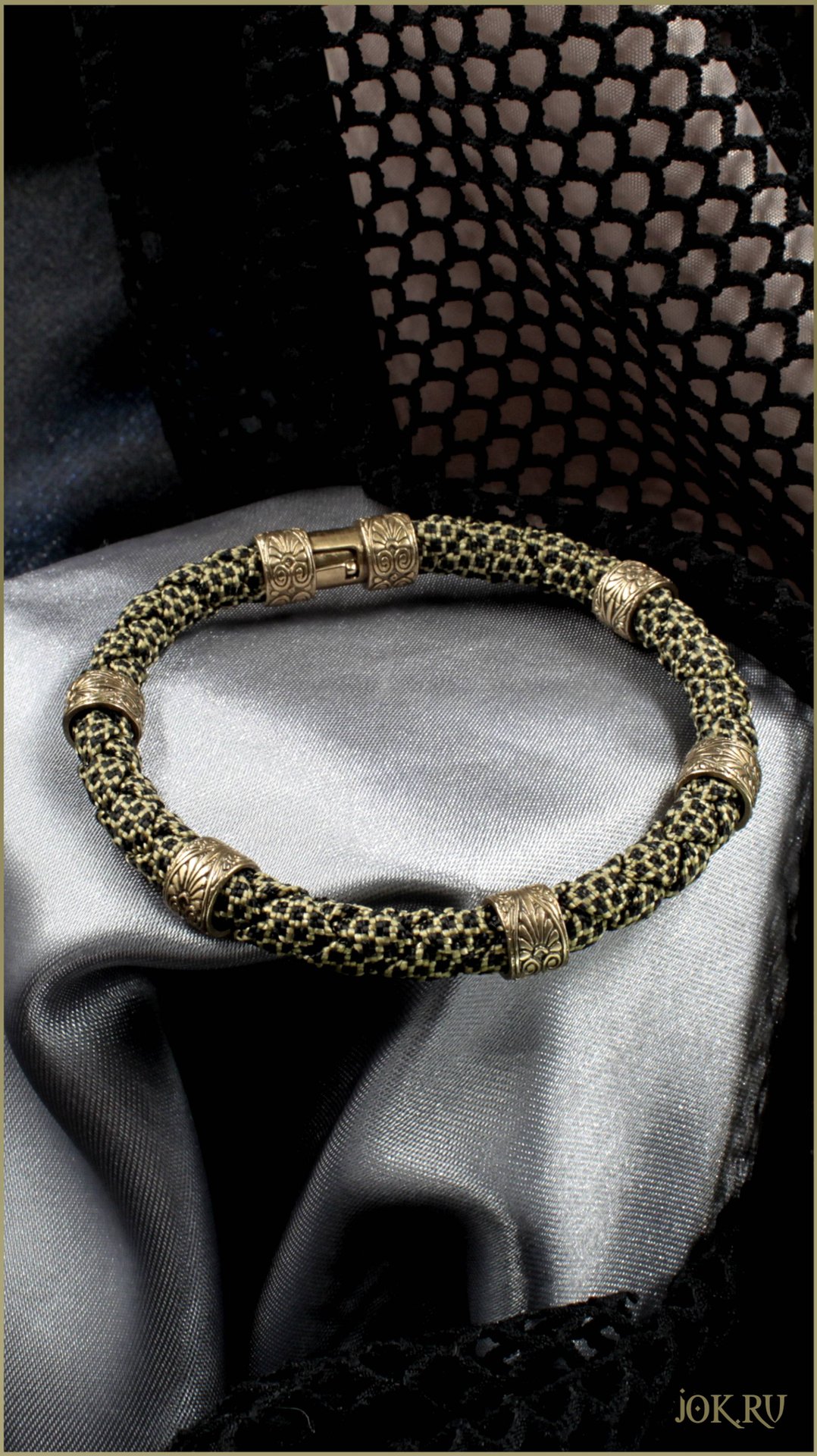 БАРОККО браслет с элегантными шармами из золотой бронзы - Joker-studio