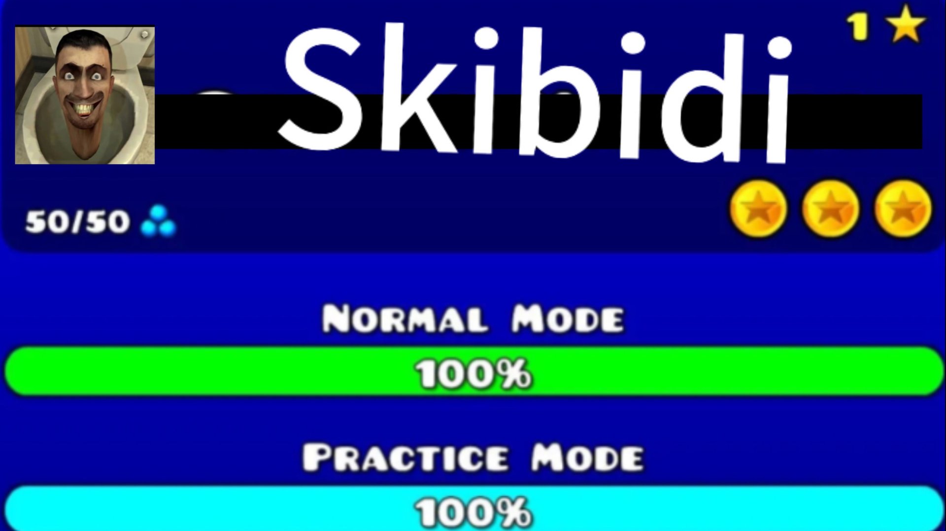 Скибиди уровень в геометри дэш