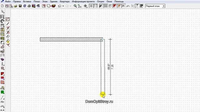 004 Рисуем стены первого этажа в ArCon 3D