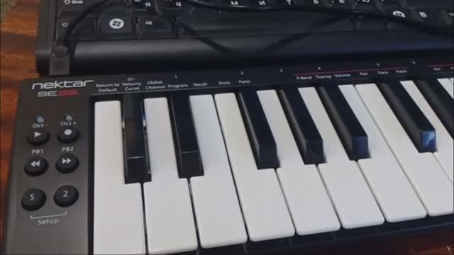 Портативная миди клавиатура SE25 nektar.