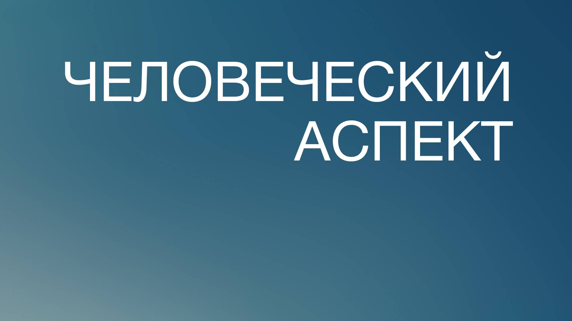 BS817 Rus 2. Введение в предмет. Человеческий аспект.