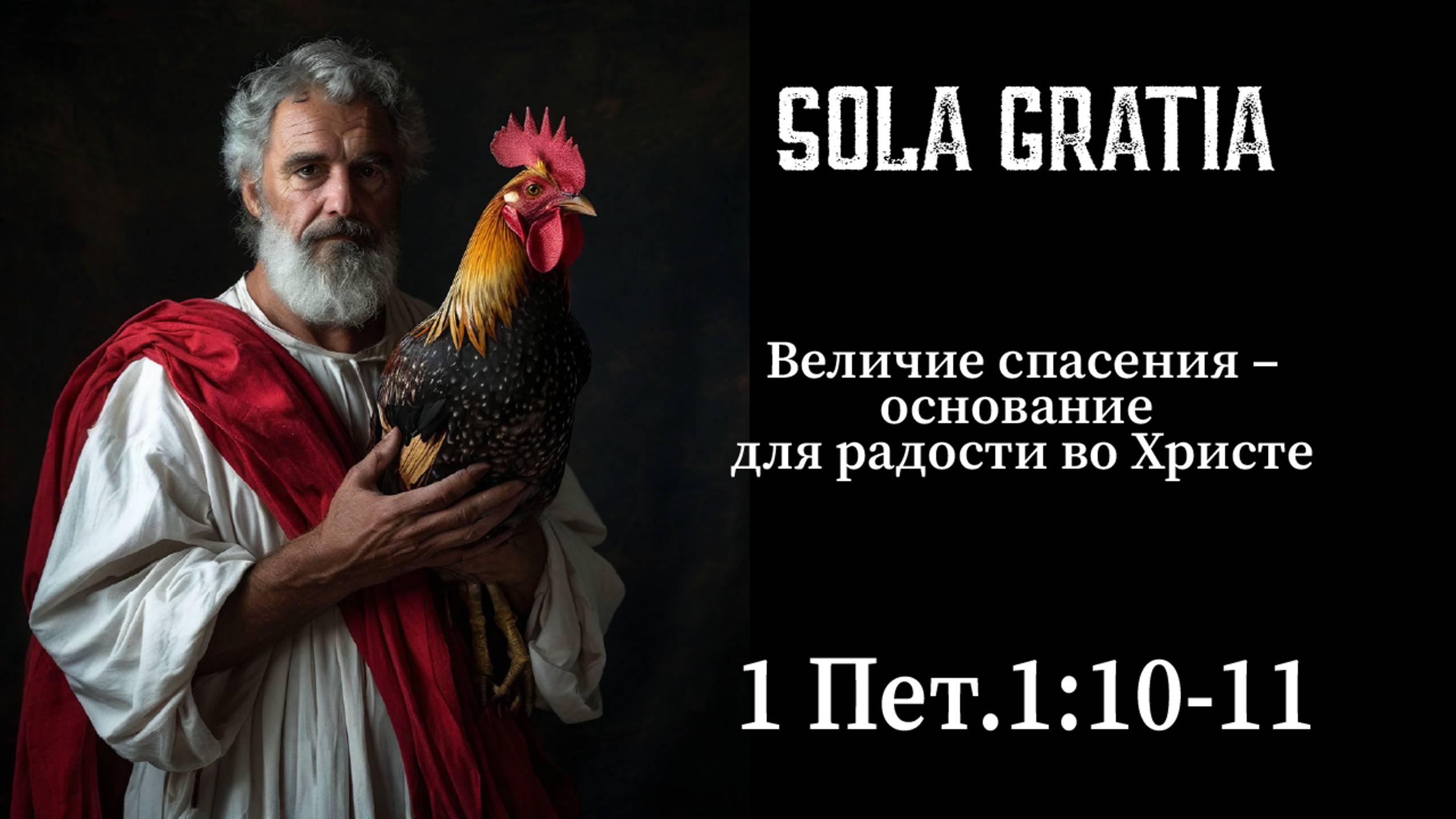 Величие спасения - основание для радости во Христе (1 Пет.1:10-11) | ЦЕРКОВЬ SOLA GRATIA