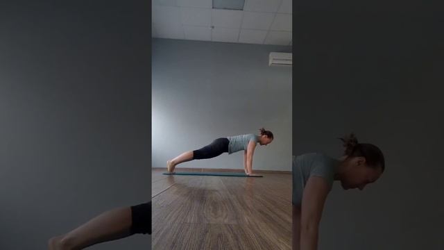 Йога. 1 Вариант Сурьи Намаскар с разворотом бедра.