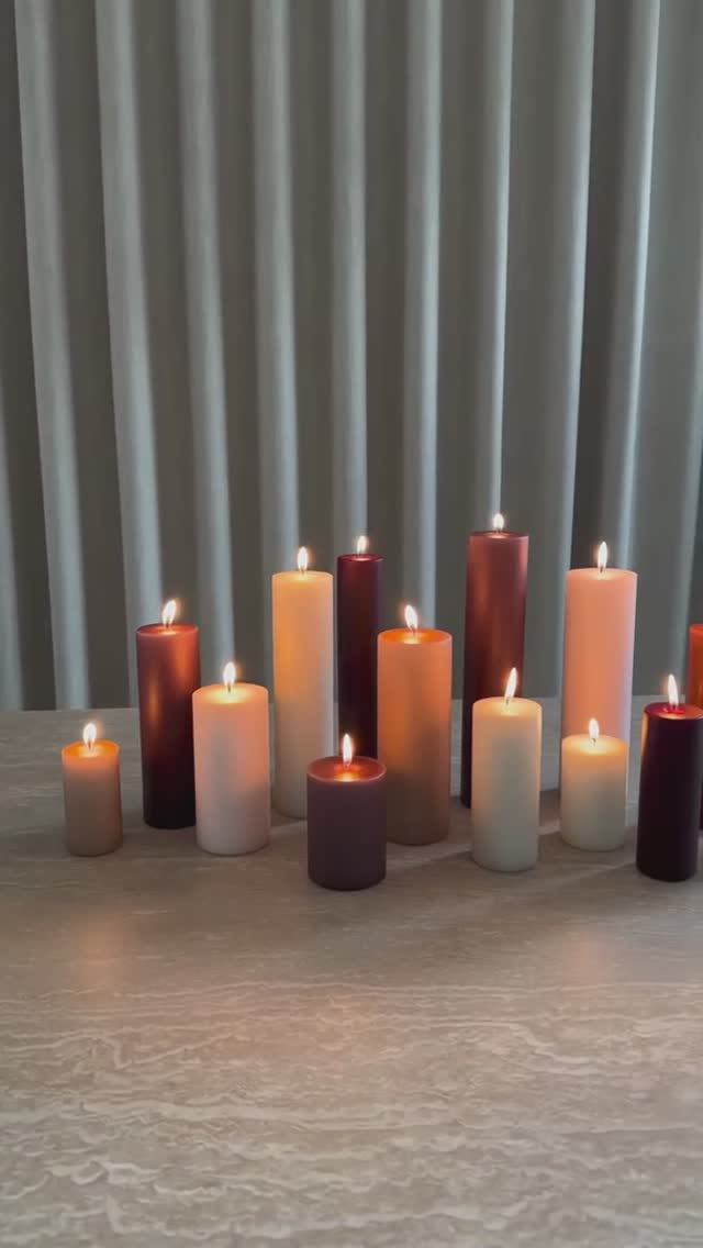 Свечи Pillar Candles Matt, Ester & Erik