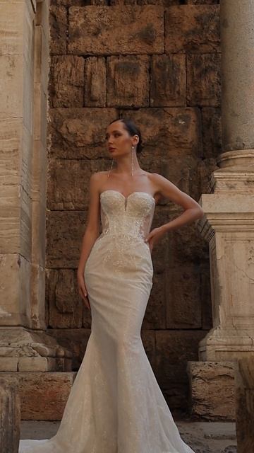 Свадебное платье Дэми из коллекции «Sea Pearl» 2025 от бренда Gabbiano