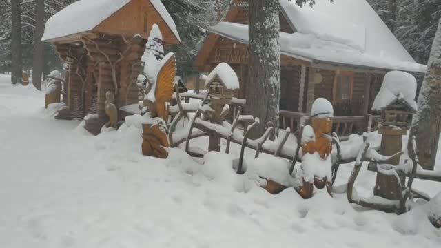 В зимнем парке города Шарьи.