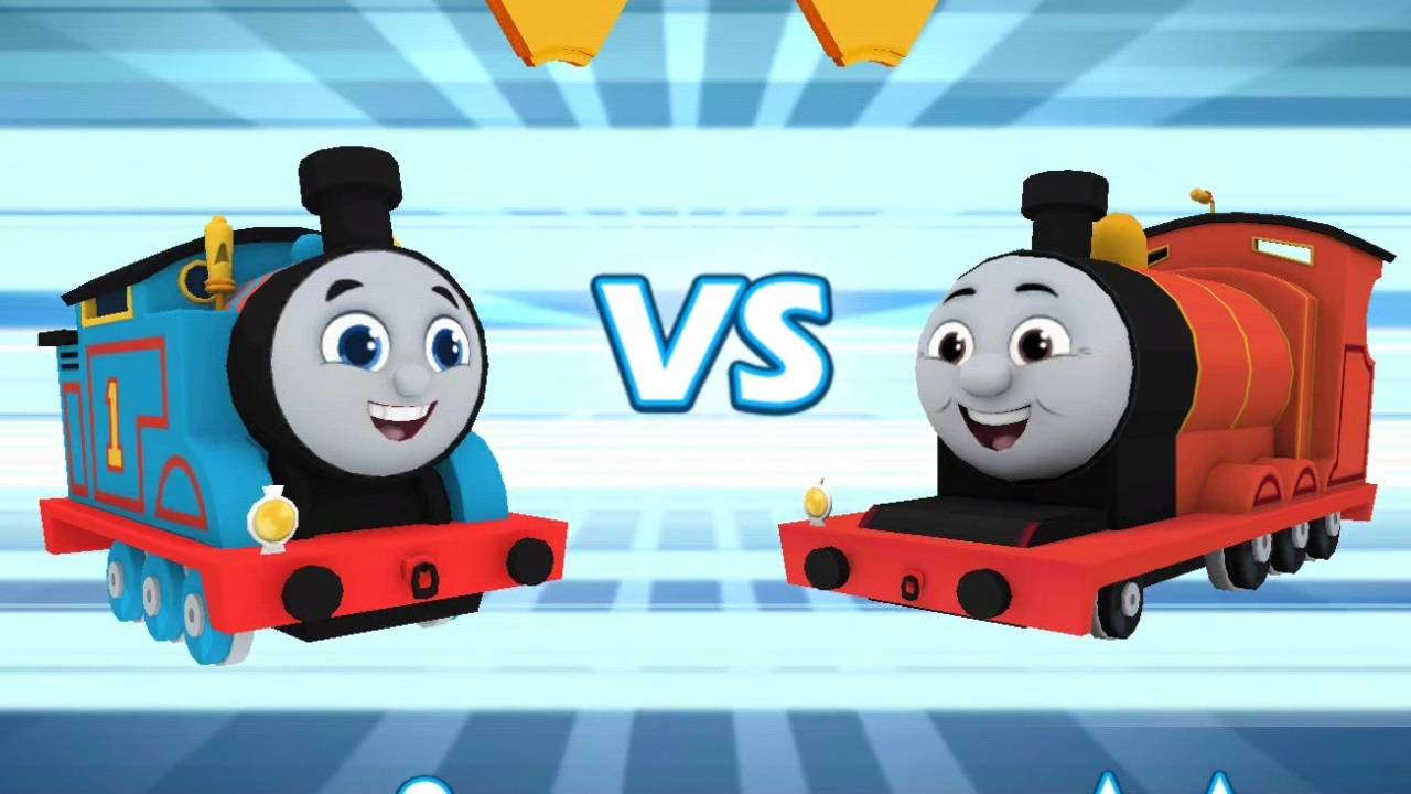 Паровозик Томас вырвал победу у Джеймса | Мультик Гонки для детей