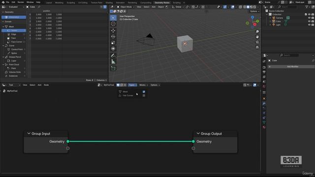 1 -Starting a Geometry Nodes Custom Tool