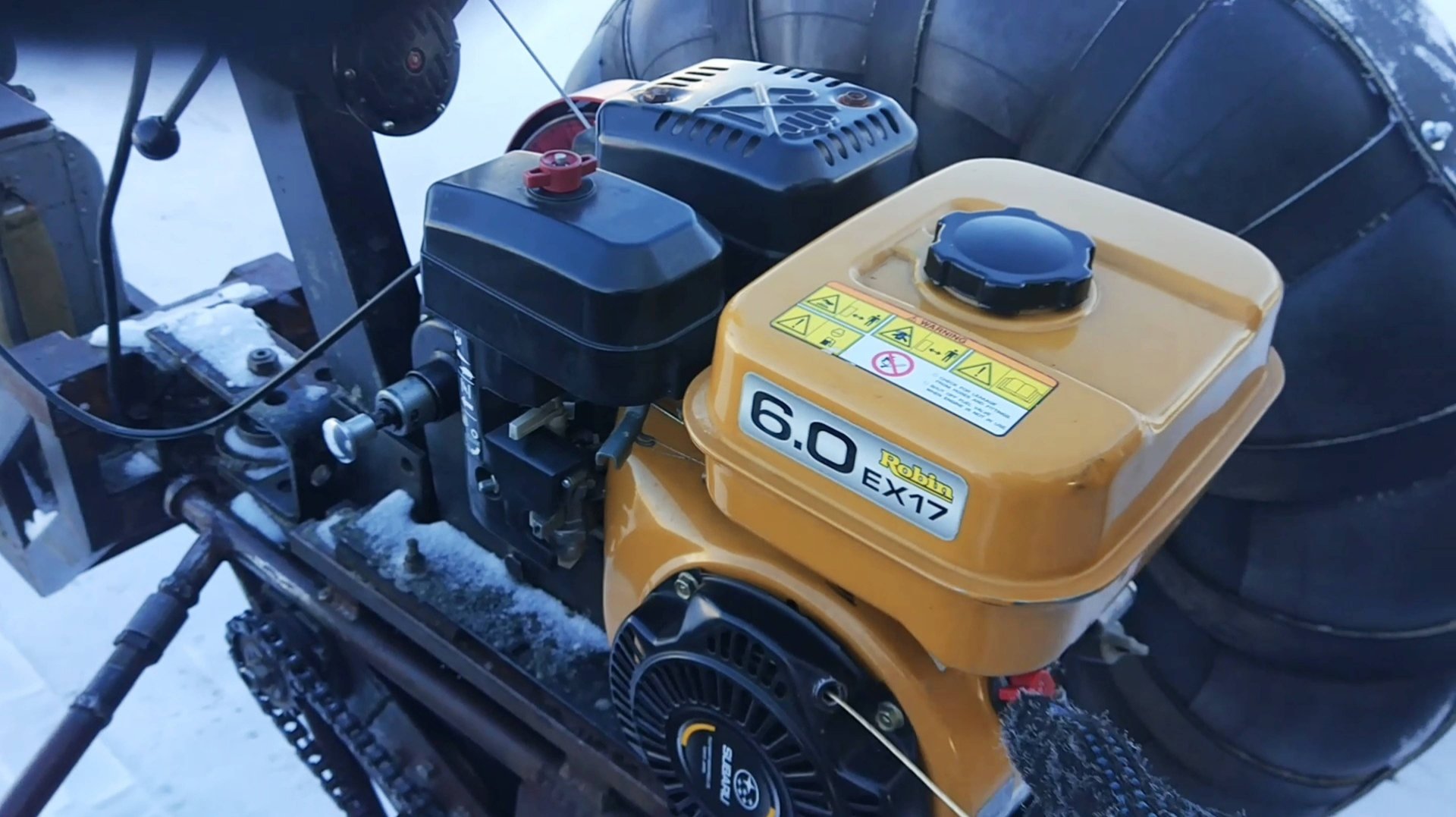 Запуск мотоблока в мороз минус 35: опасно и удачно