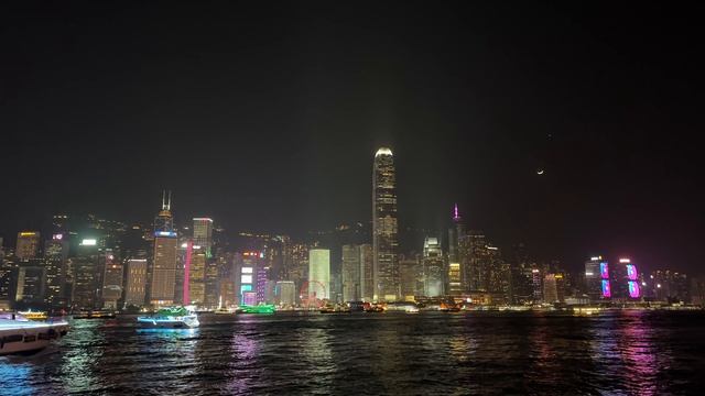 Световое шоу в Гонконге