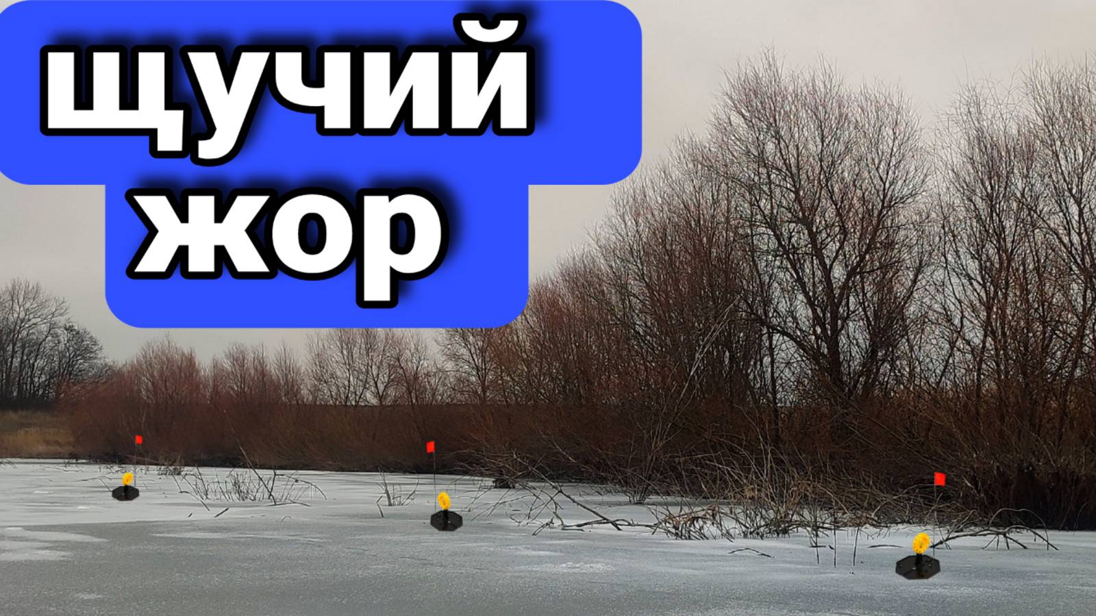 НАШЛИ ОЗЕРО ЗАБИТОЕ ЩУКОЙ. Леска ЗВЕНИТ. Рыбалка на жерлицы