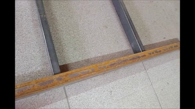 Сварная лестница в погреб. Необычно простой способ разметки под сварку.