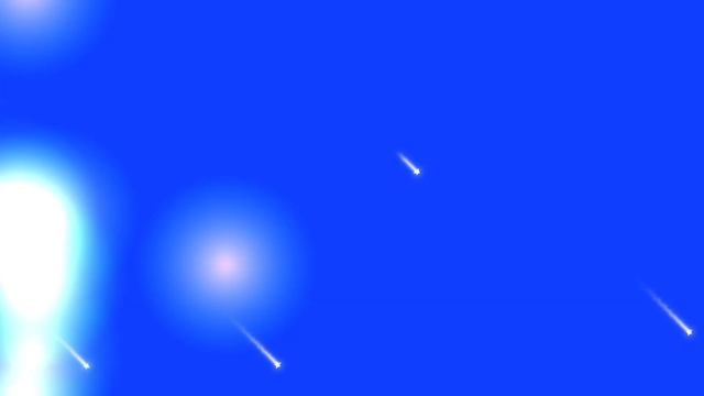 ФУТАЖ -ЗВЕЗДОПАД  - ХРОМАКЕЙ НА СИНИМ ФОНЕ