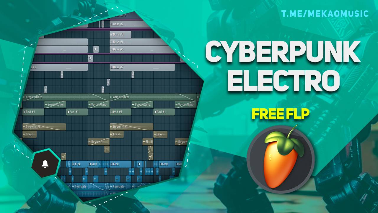 Cyberpunk music в FL Studio 24 (+FREE FLP/Бесплатный FLP)