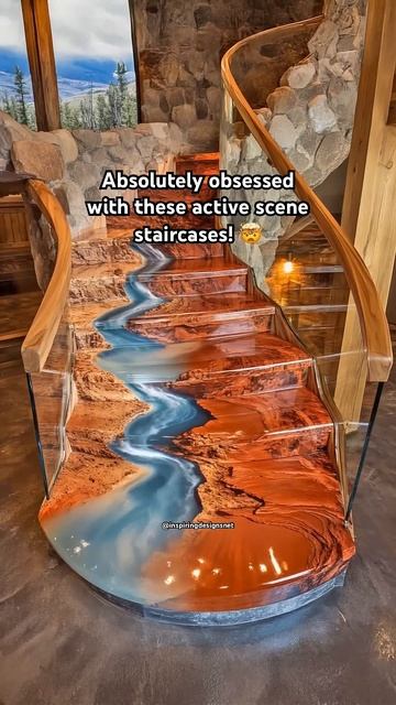 Лестницы с активной сценой из эпоксидной смолы