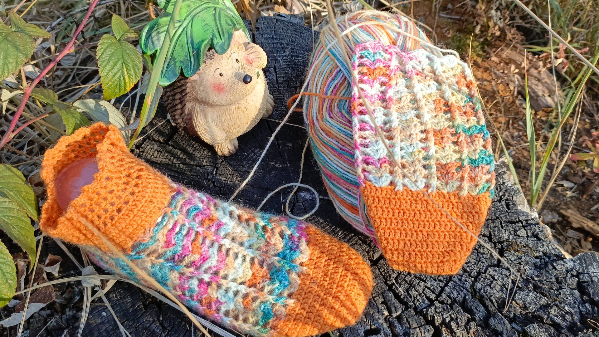 Как связать плоский мысок следка . Подробный мк .