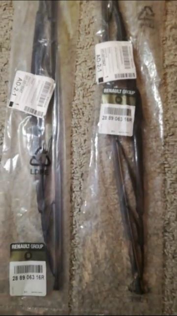 Оригинальные дворники для рено сандеро степвей