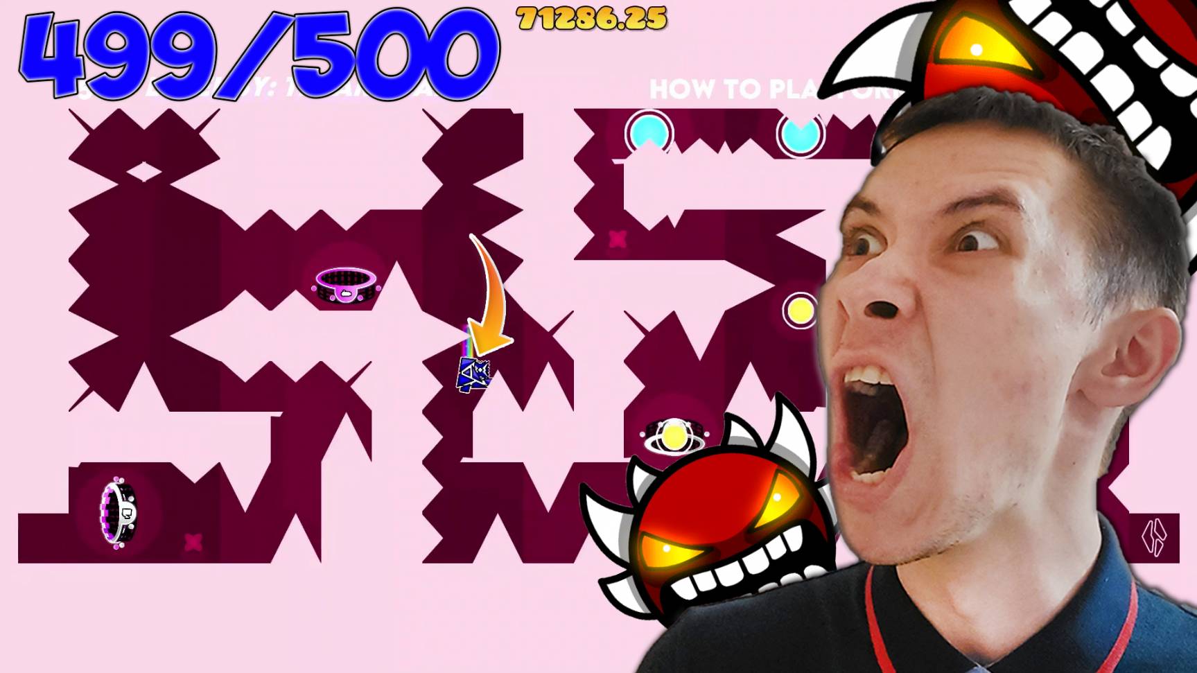 BIG Master vs FURY OF 500🔥 (XXXXL EXTREME PLATFORMER DEMON) | Geometry Dash 2.2