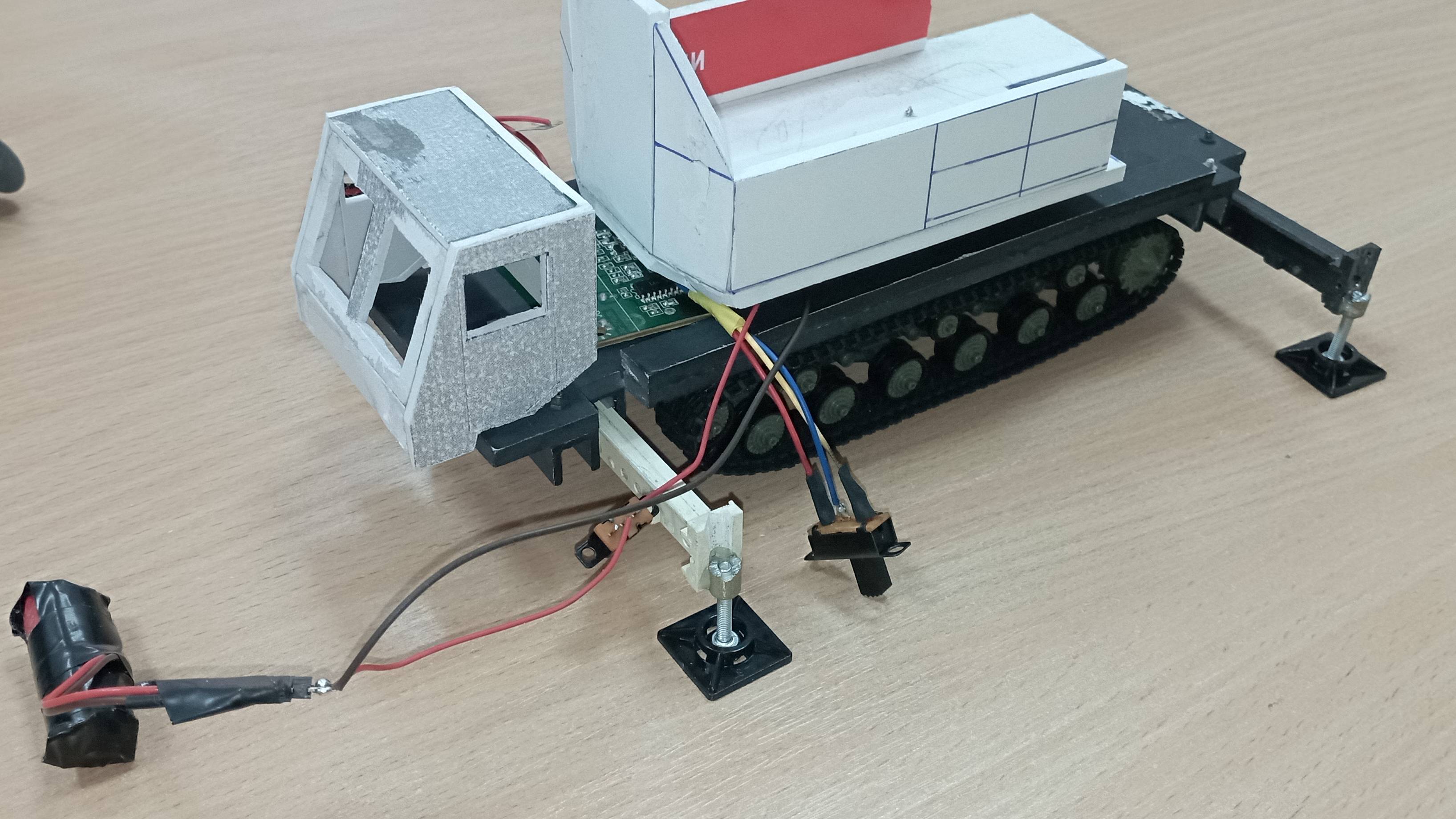 Крановая установка СОКОЛ 80М. 1:43. Самоделка.