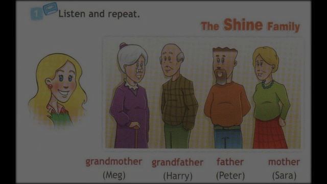 Spotlight 3 Module 2 A happy family p. 30 ex. 1 The Shine Family