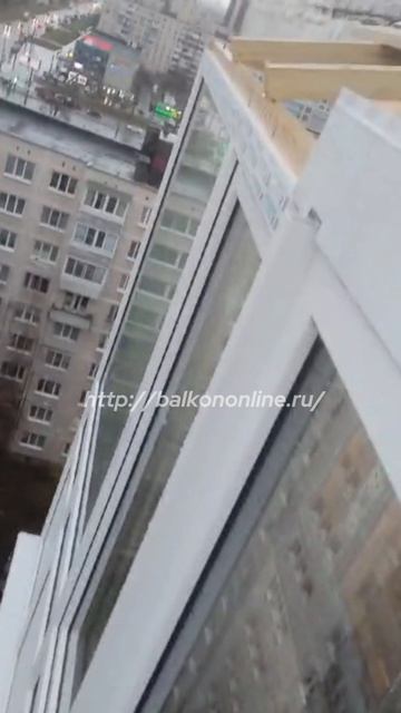 Проект от компании Балкон Онлайн. Установка крыши