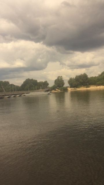 понтонный мост на Оке