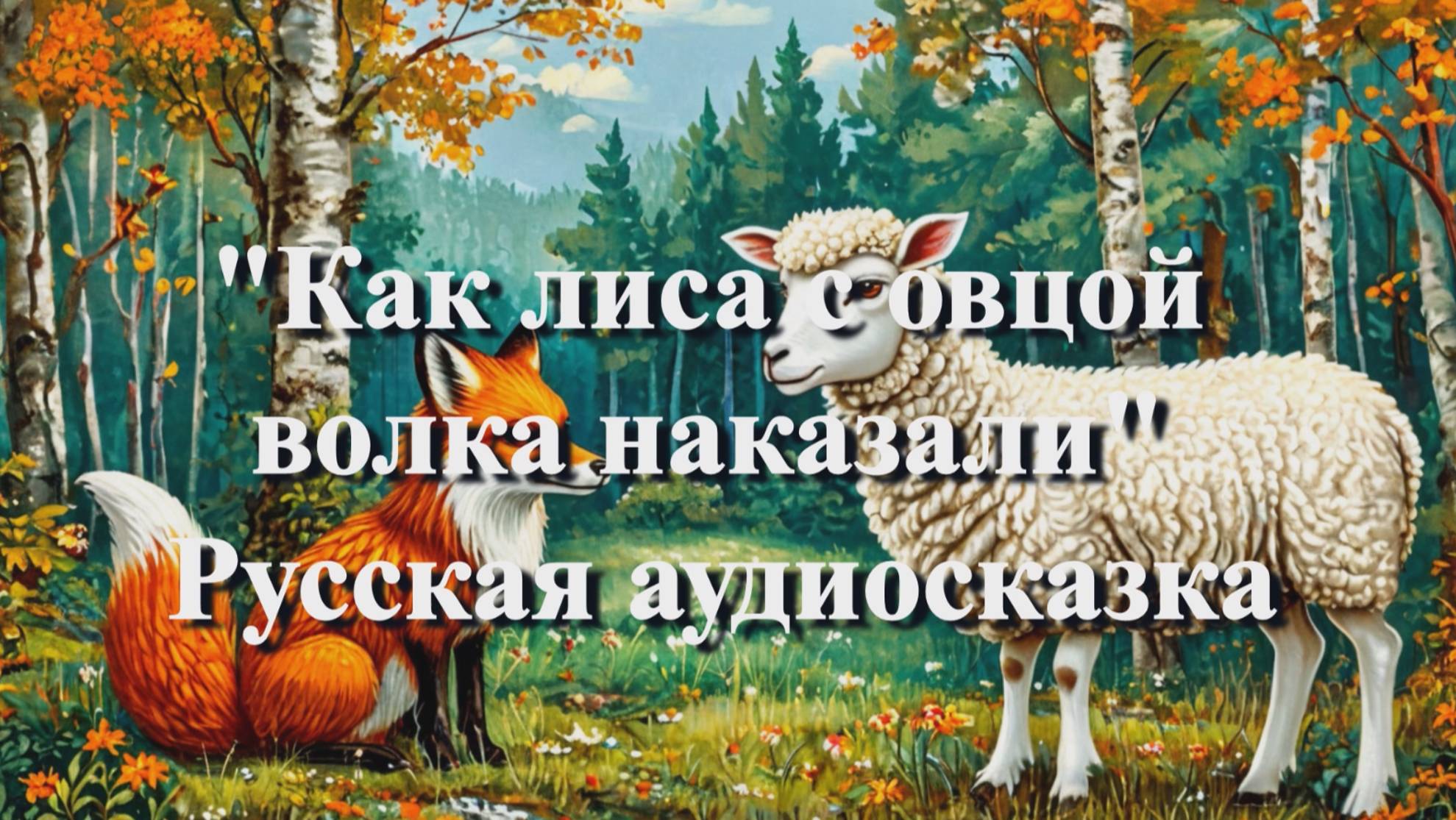 Как лиса с овцой волка наказали — русская народная аудиосказка