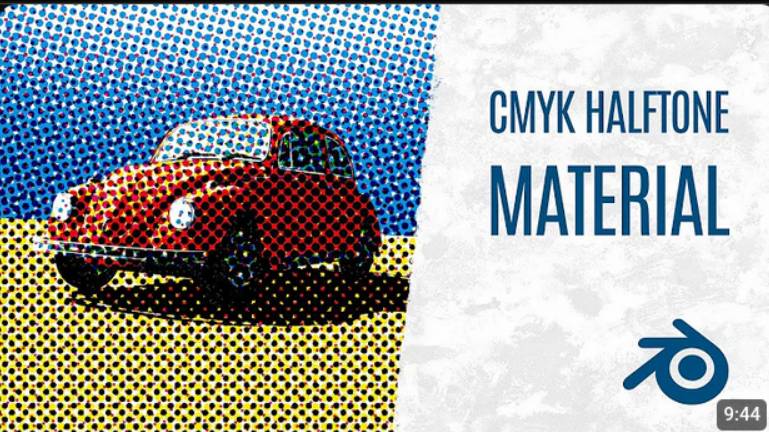 Полутоновый материал CMYK | Руководство по работе с Blender