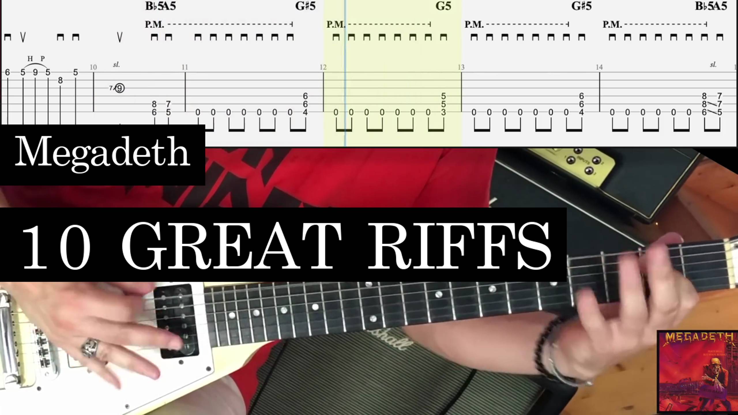 10 рифов Megadeth