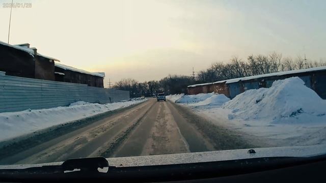 Омск в Январе 2025 год. Поездка по городским улицам