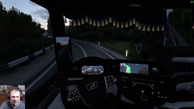Euro Truck Simulator 2 сезон 11 серия 3 в Туапсе серпантин ночью