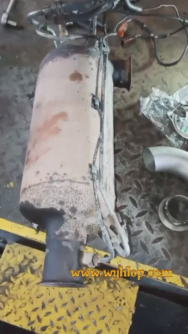 Замена сажевого фильтра на пламегаситель. Замена гофры. ФВ Т5  #удаление