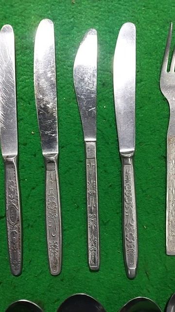 Столовые приборы из нержавеющей стали СССР завод Труд Вача