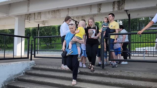 Речной трамвайчик 17 06 2024 г .Скалалэнд ТЦ Лента, Ярославль 17 06 2024г