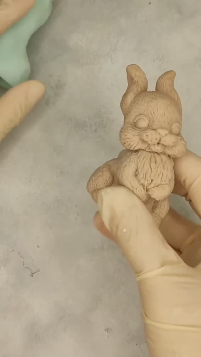 Силиконовая форма №1717 "Милый зайчик"