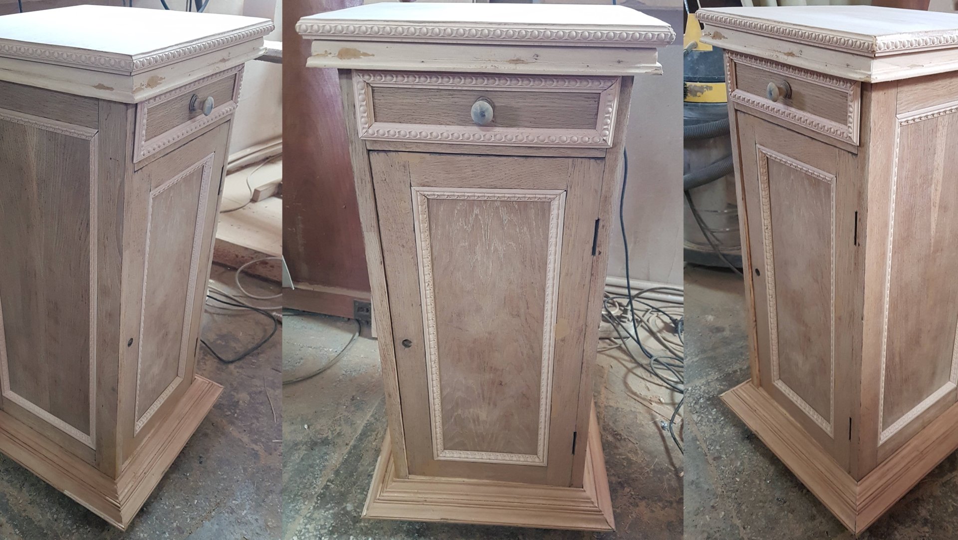 Реставрация, декорирование советской тумбочки мастеров Подмосковья. Часть вторая