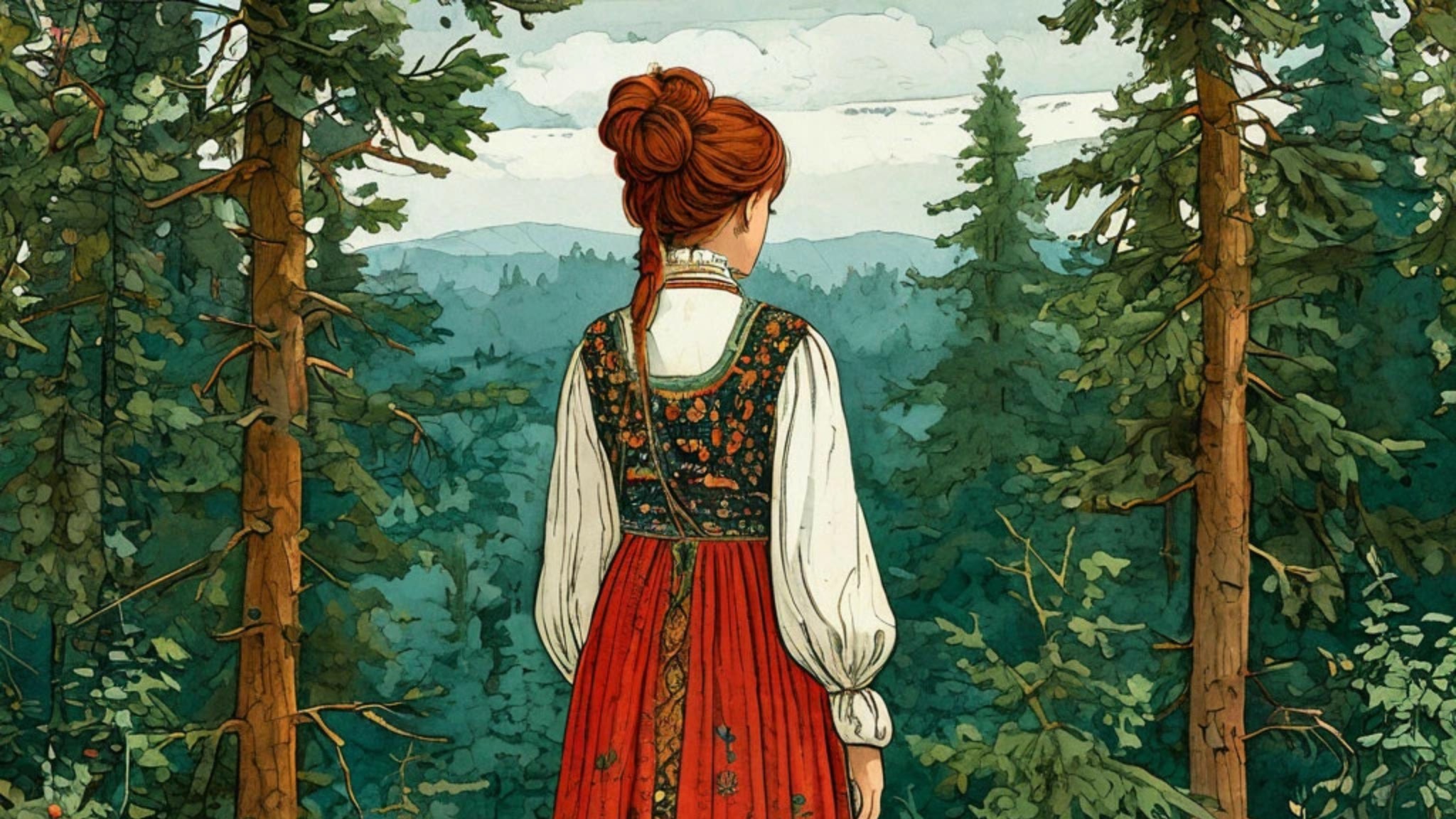 Леший идёт, лес зелёный колышется...