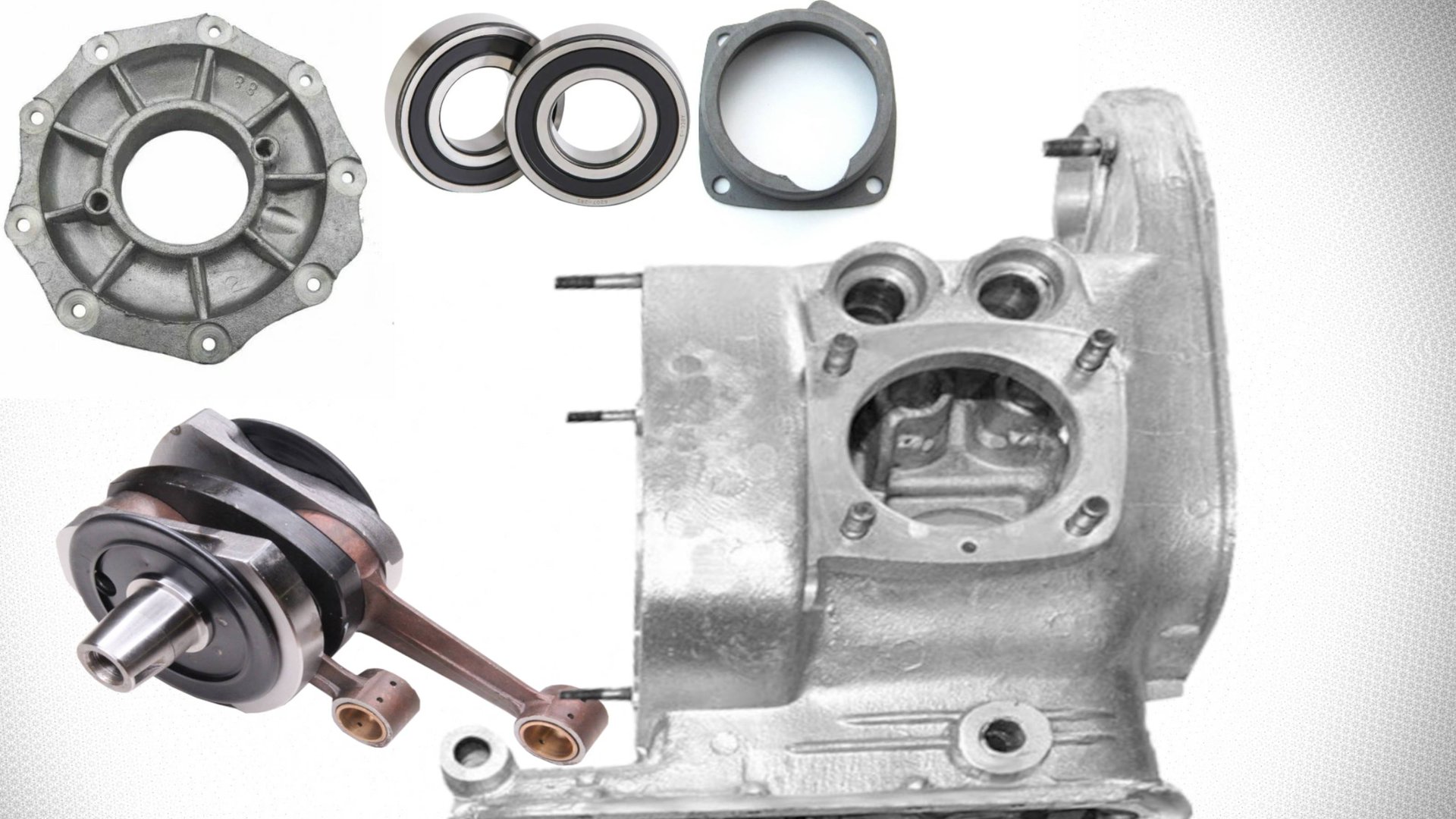 Монтаж коленвала двигателя мотоцикла Урал