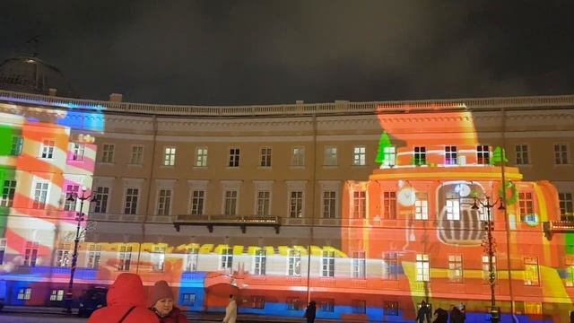 Яркая Дворцовая-2. Мультимедийное шоу. Видео канала Мой Петербург.