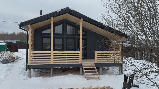 Стильный, компактный одноэтажный дом| Обзор проекта ASPEN-91