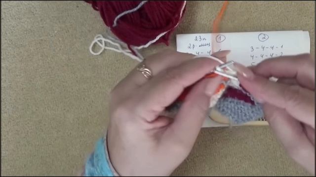 Вяжем следки на двух спицах