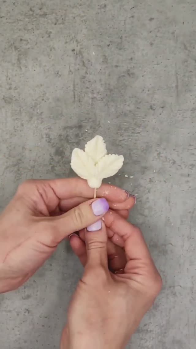 Силиконовая форма №1848 "Вставка листики" комплект 3 шт