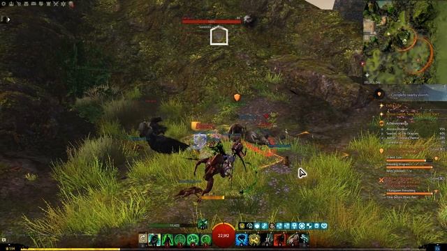 Lowland Shore - Escort Ardent Gale (nests) & Hunting in the Grasslands achiev. - п.5 (Guild Wars 2)