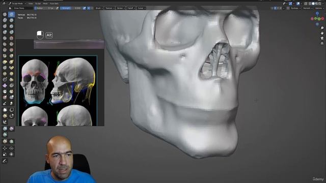 4. Making a realistic skull