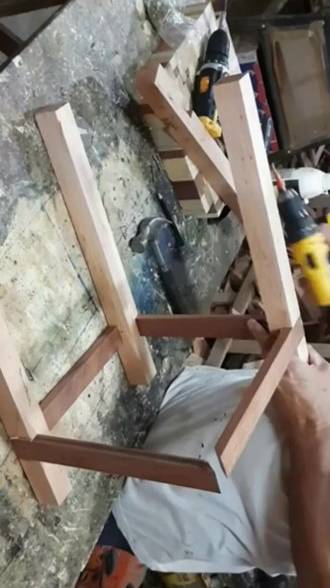 Мастер-класс часть-4 как сделать/изготовить табуретку из дерева своими руками