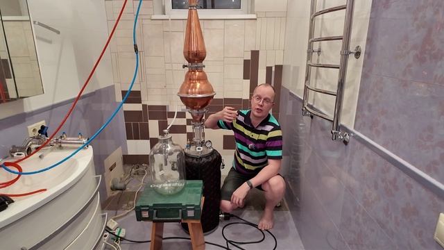 Перегонка грушевого пуаре на спирт-сырец