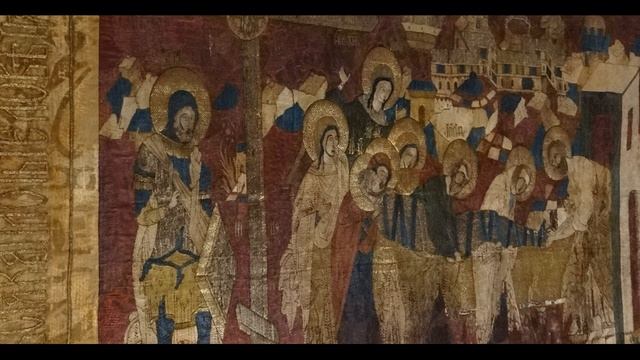 Страстная неделя."Да молчит всякая плоть человеча ...".Плащаница 1552 года