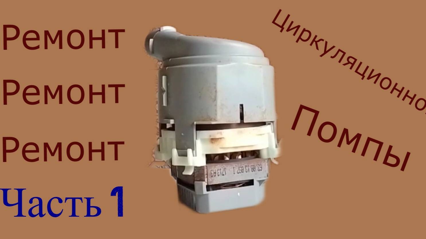 Ремонт циркуляционной помпы посудомоечной машины. Часть 1. Разборка и осмотр.