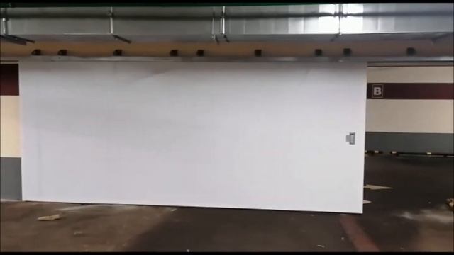 Противопожарные EI60 откатные ворота МВА (FireTechnics) на подземном паркинге в ЖК Звездный городок