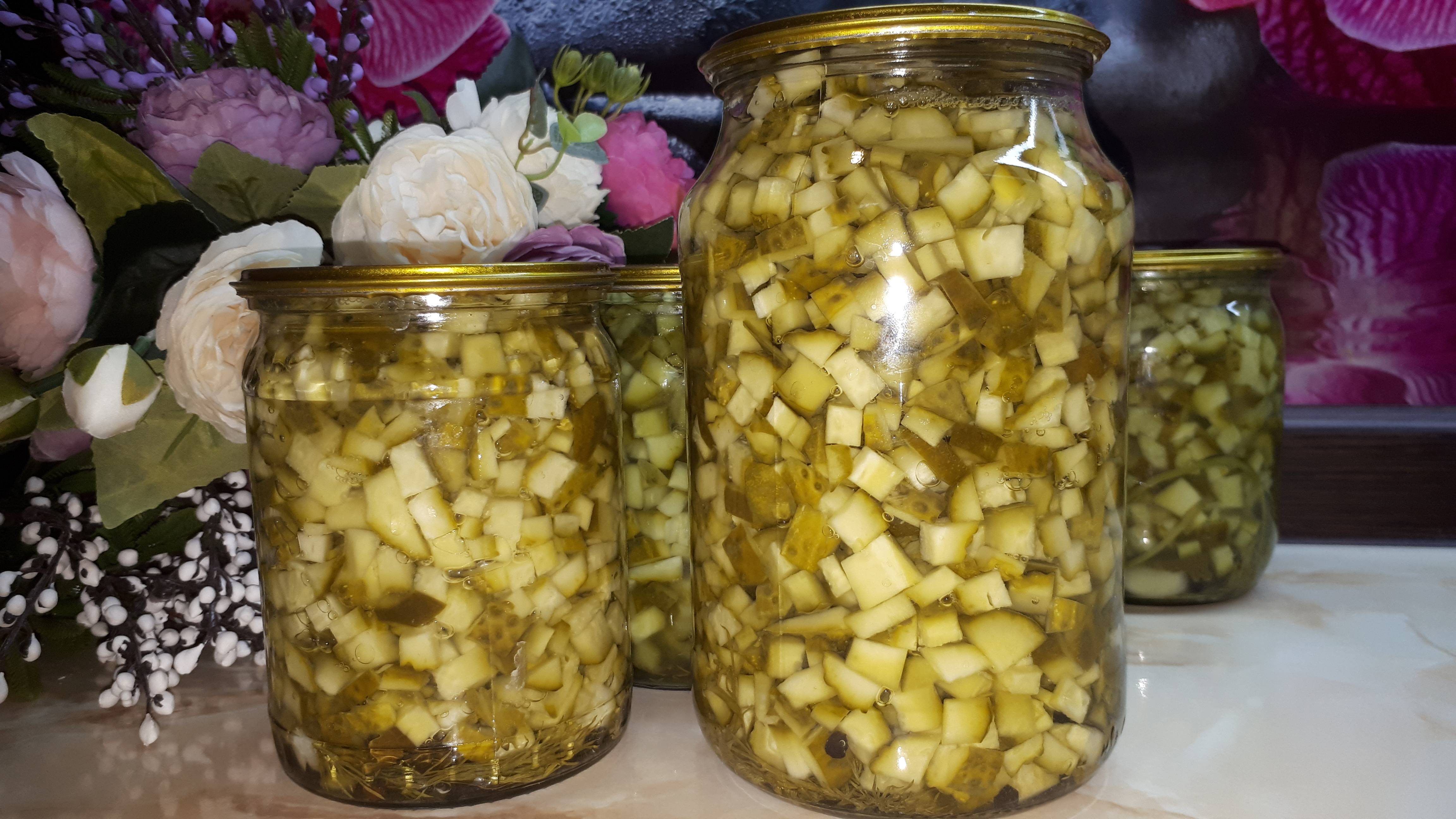 Переросшие огурцы...Не спешите выбрасывать! Заготовка на зиму для Оливье, Винегрета...